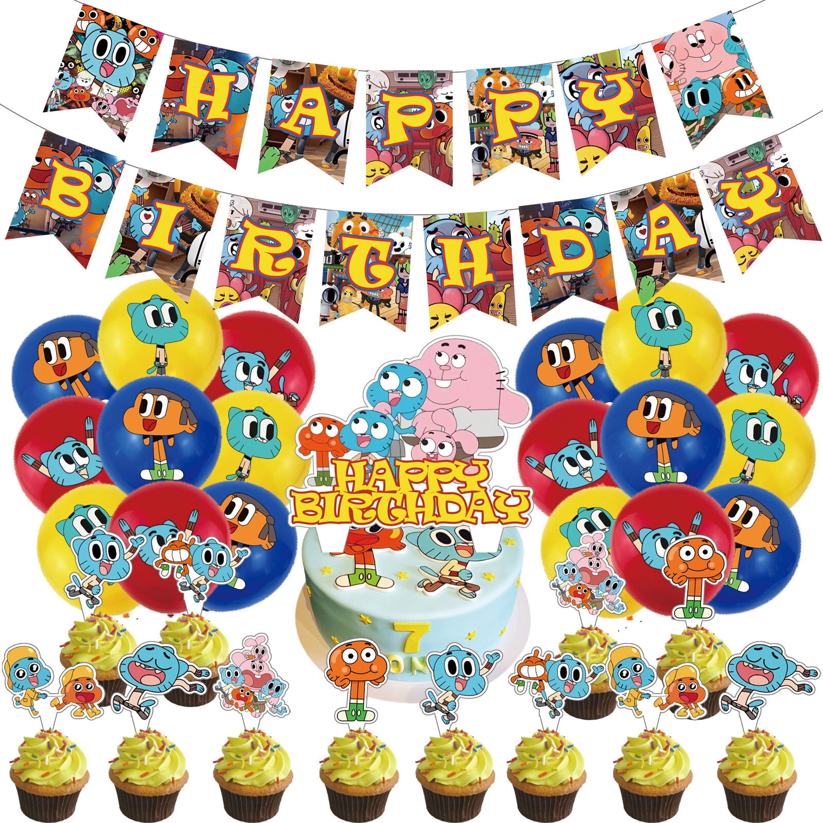 32-Piece For The Amazing World of Gumball Cartoon-Themed Party ...