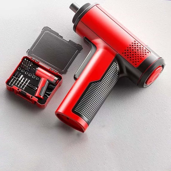 32-Piece Cordless Electric Screwdriver Set, Portable Rechargeable Power ...