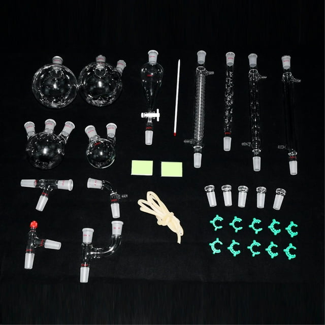 32-Piece Laboratory Glassware Set for Teaching Distillation ...