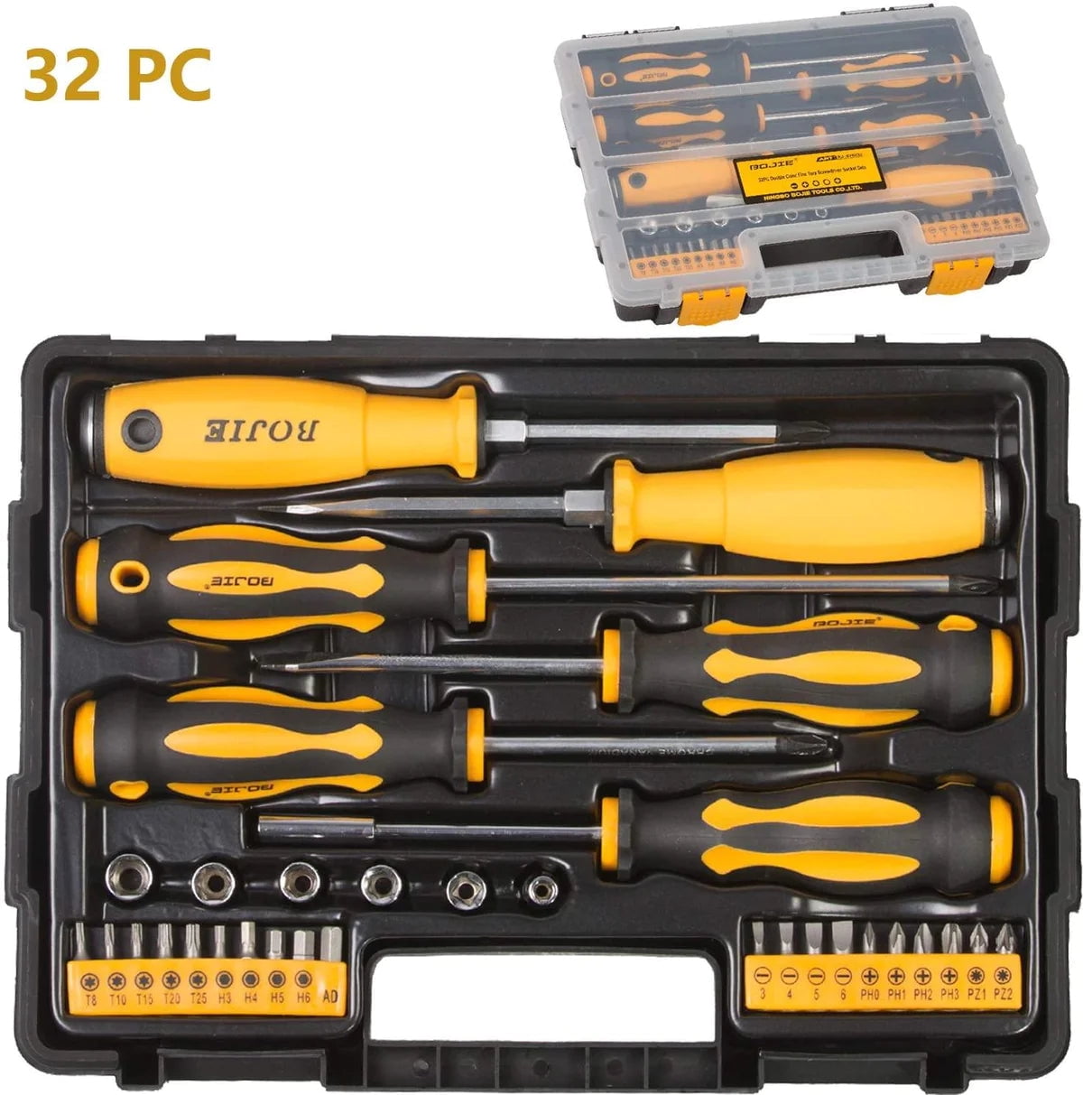 32-Piece Professional Screwdriver Set: Versatile Multi-Purpose Kit with ...
