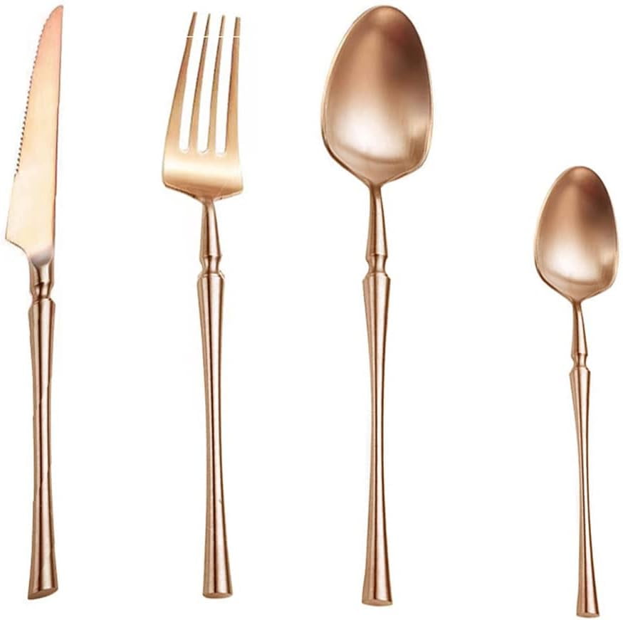 32-Piece Silverware Set with Steak Knives for 8, Food-Grade Stainless ...