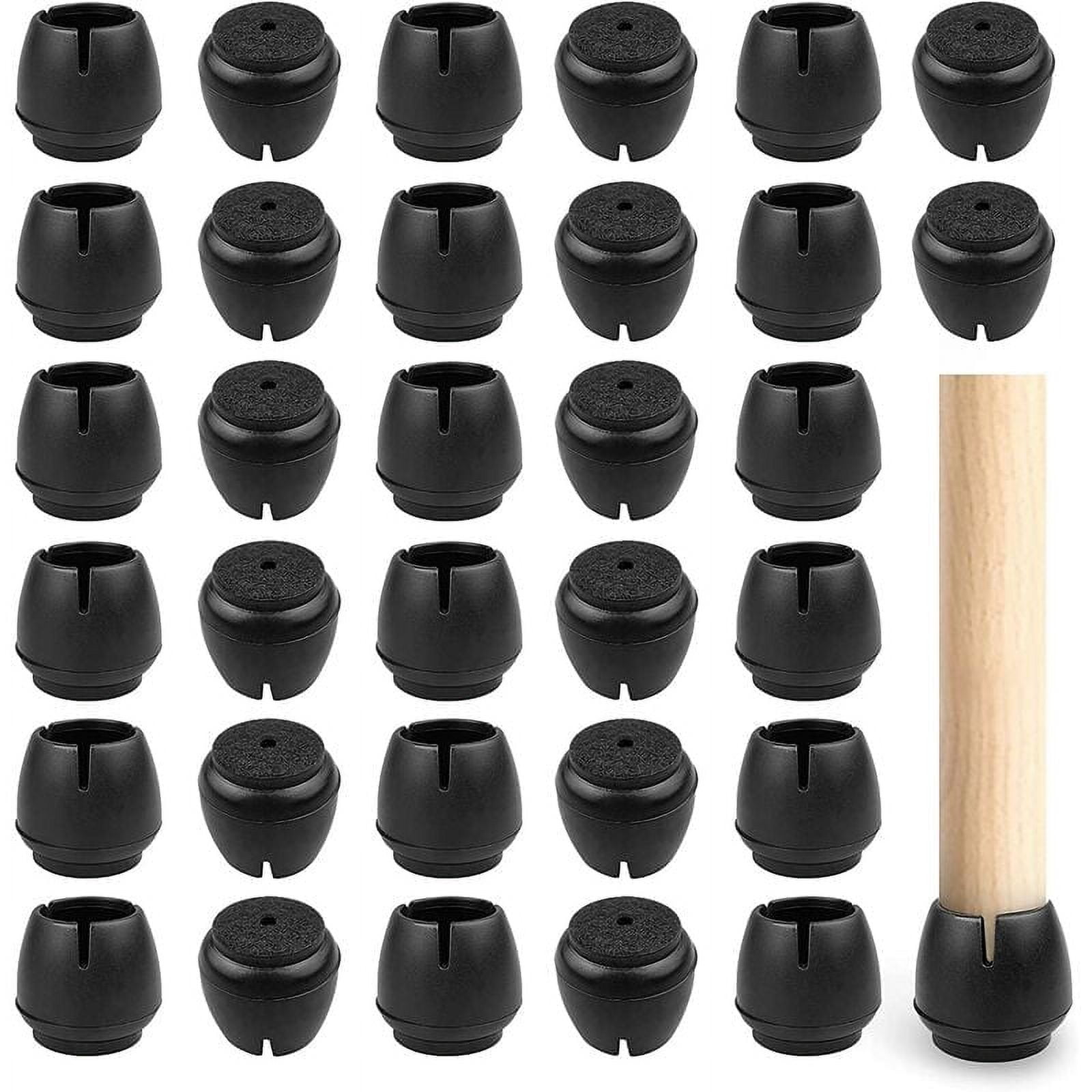 32 Pieces (18-21Mm) Chair Tip, Rubber Chair Leg Caps, Non-Slip Rubber ...
