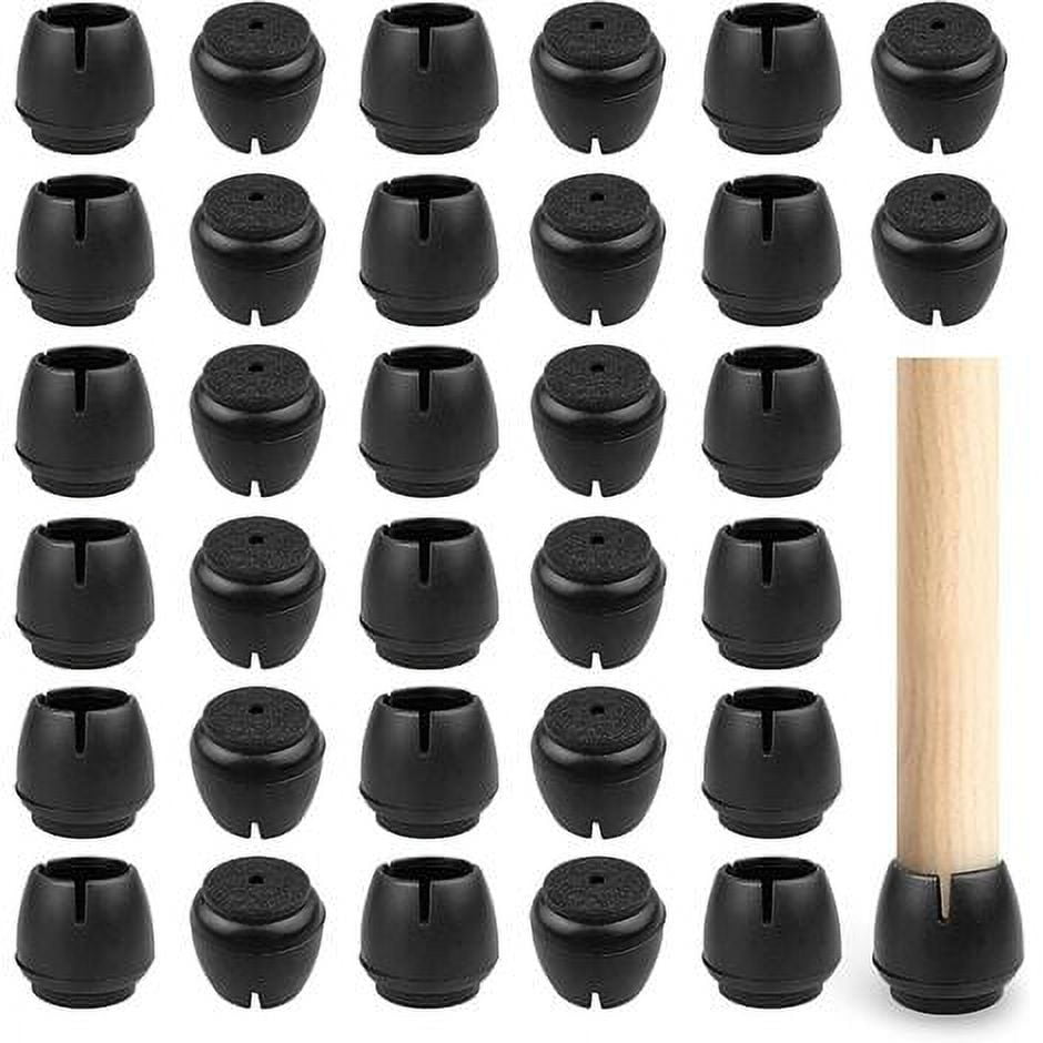 32 Pieces (18-21mm) Chair Tip, Rubber Chair Leg Caps, Non-Slip Rubber ...