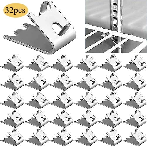 32 Pieces 920158 Freezer Shelf Clip,Stainless Steel Shelf Clip for ...