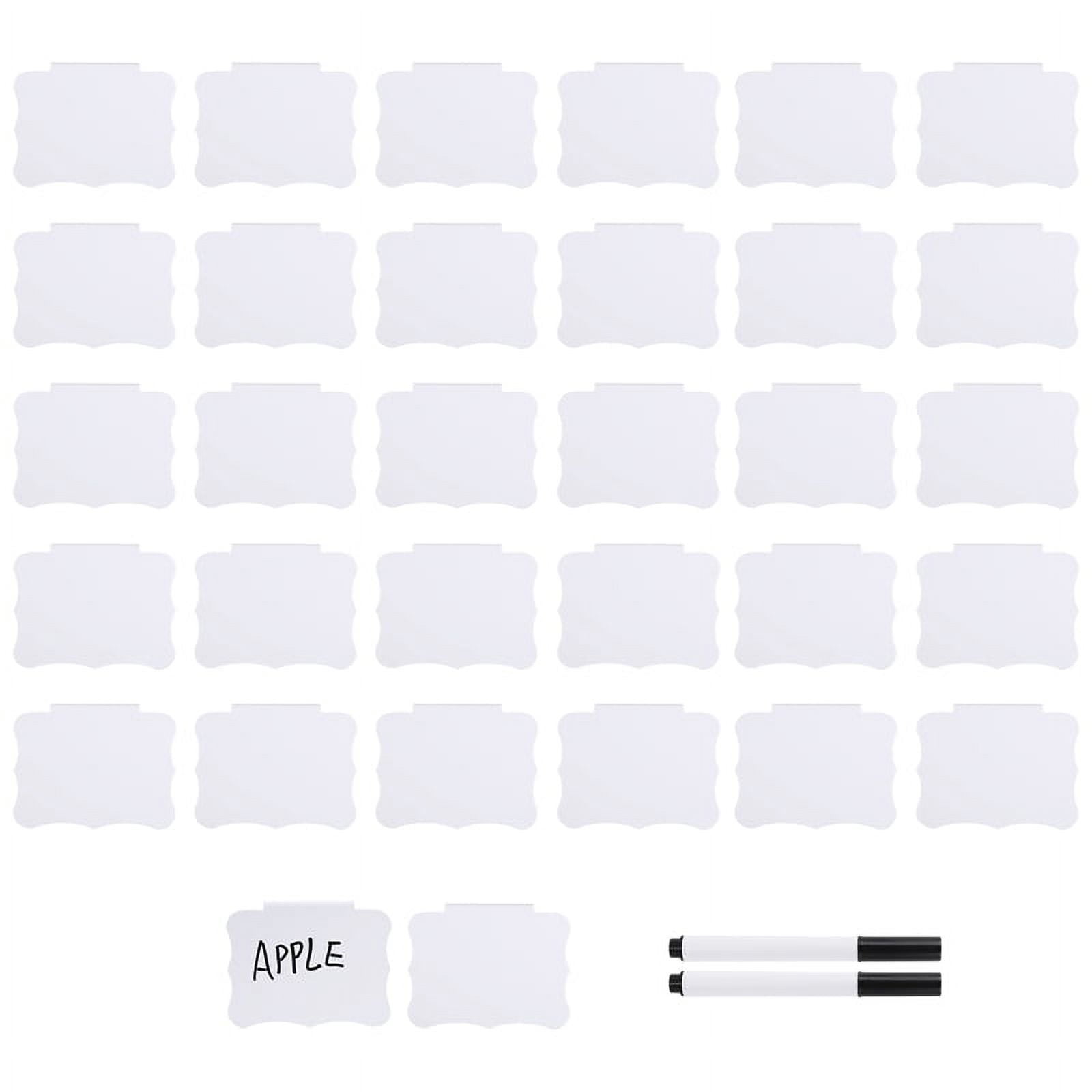 32 Pieces Basket Labels Clips and Pens Set, Includes Kitchen Clip Label ...