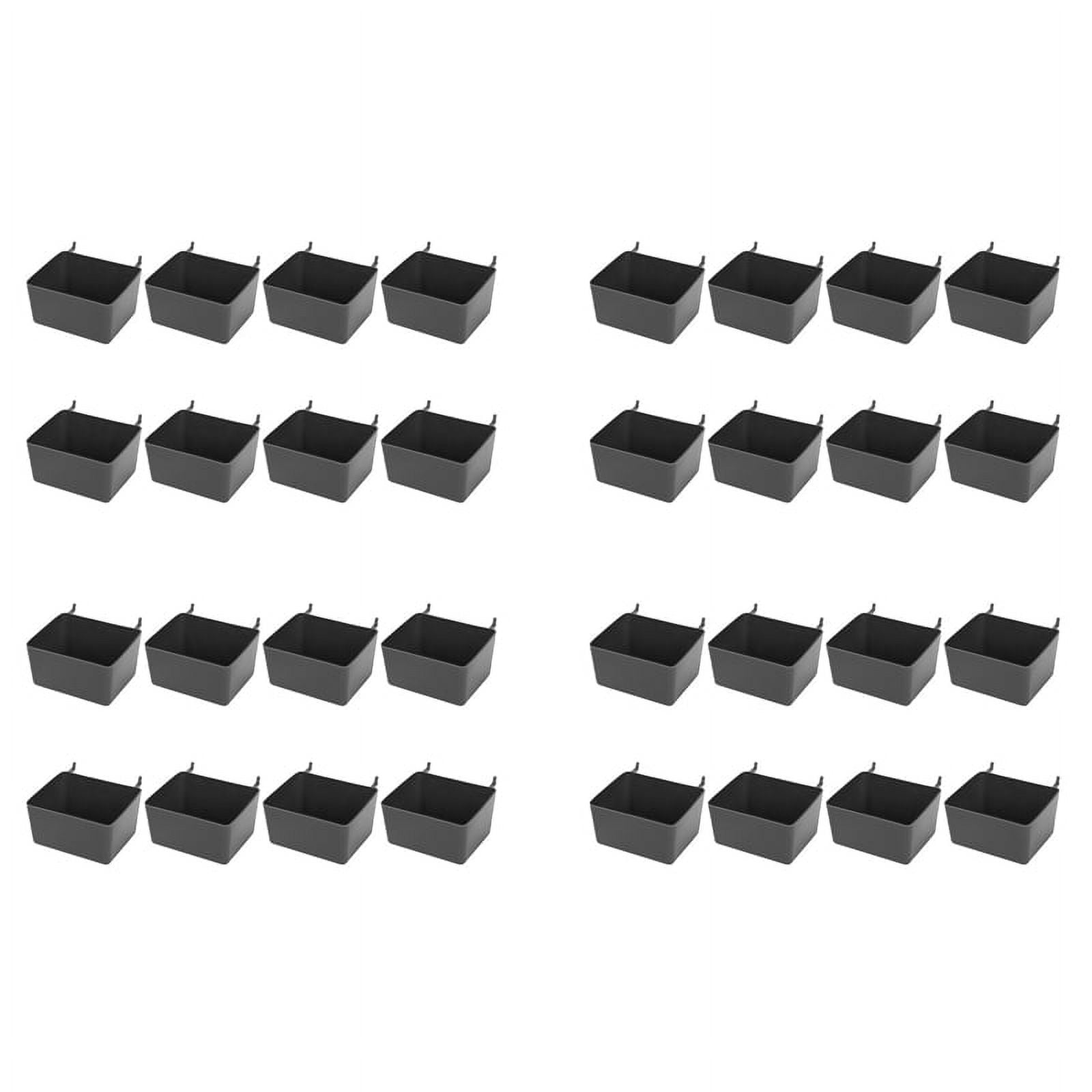 32 Pieces Pegboard Bins Kit Parts Storage Accessories Workbench for ...