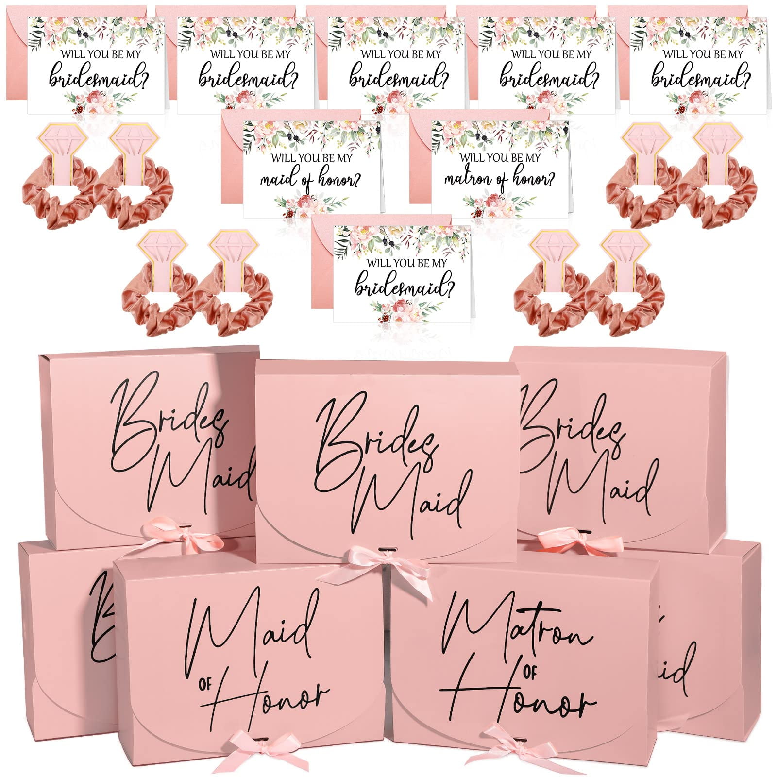 32 Pieces Bridesmaid Proposal Box Set Proposal Box Will You Be My ...