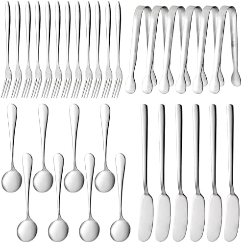 32 Pieces Cheese Butter Spreader Knives Set, Charcuterie Accessories Stainless Steel Cheese ...