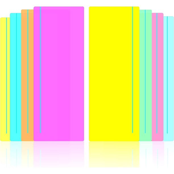 32 Pieces Colored Overlays for Dyslexia, Guided Reading Highlight ...