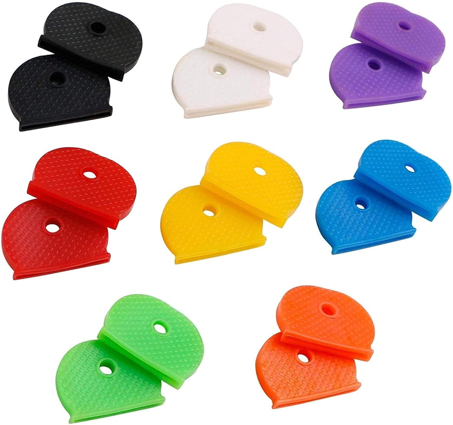 32 Pieces Key Cap Set, Flexible Key Cover, 8 Colors Colorful Key Covers ...