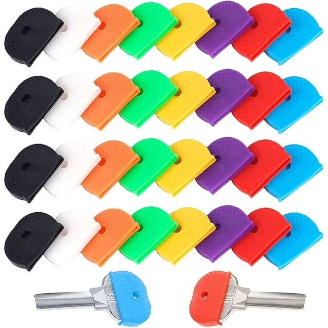 32 Pieces Key caps Silicone Key Covers in 8 Colors of Rubber Key for ...