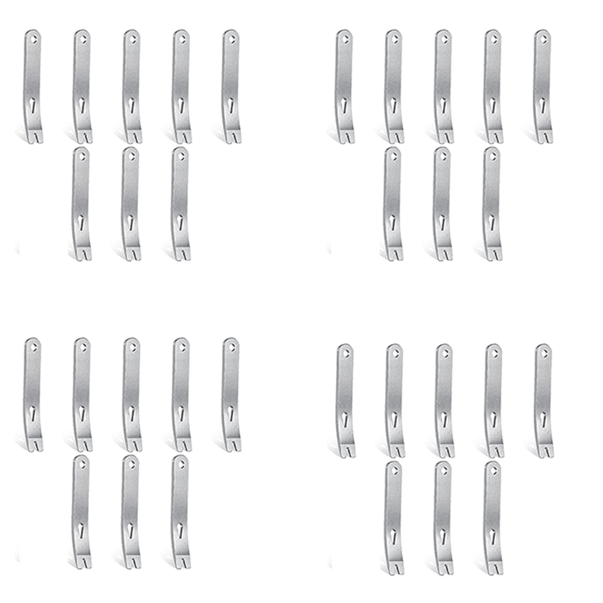 32 Pieces Mini Pry Bar Stainless Steel Flat Bar Multifunction Small Pry ...
