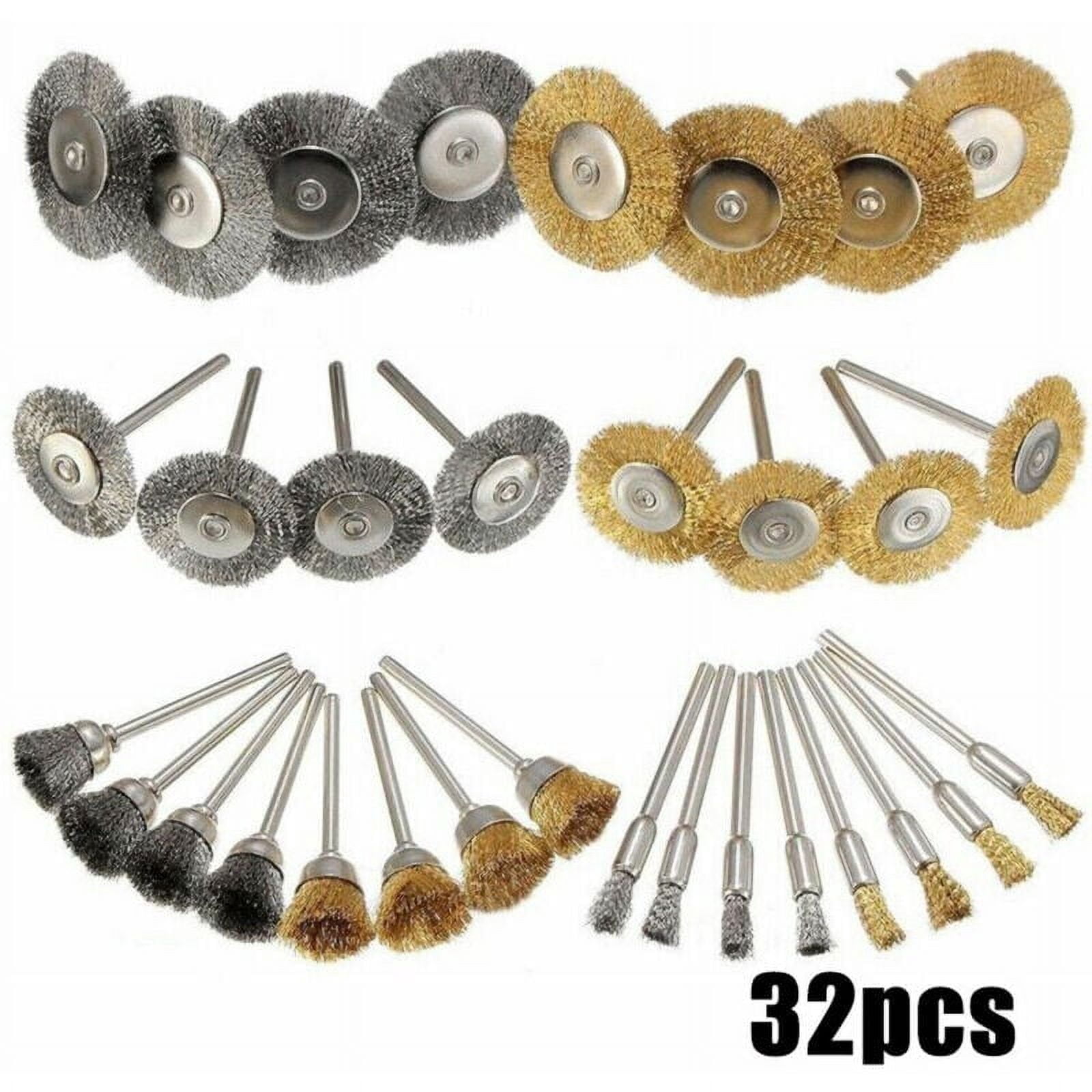 32 Pieces Of Brass Polishing Brush Drilling Tool Metal Kit Stainless ...