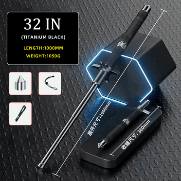 32" Portable Retractable Hiking Sticks, Outdoor Safety Camping Tool,3 ...