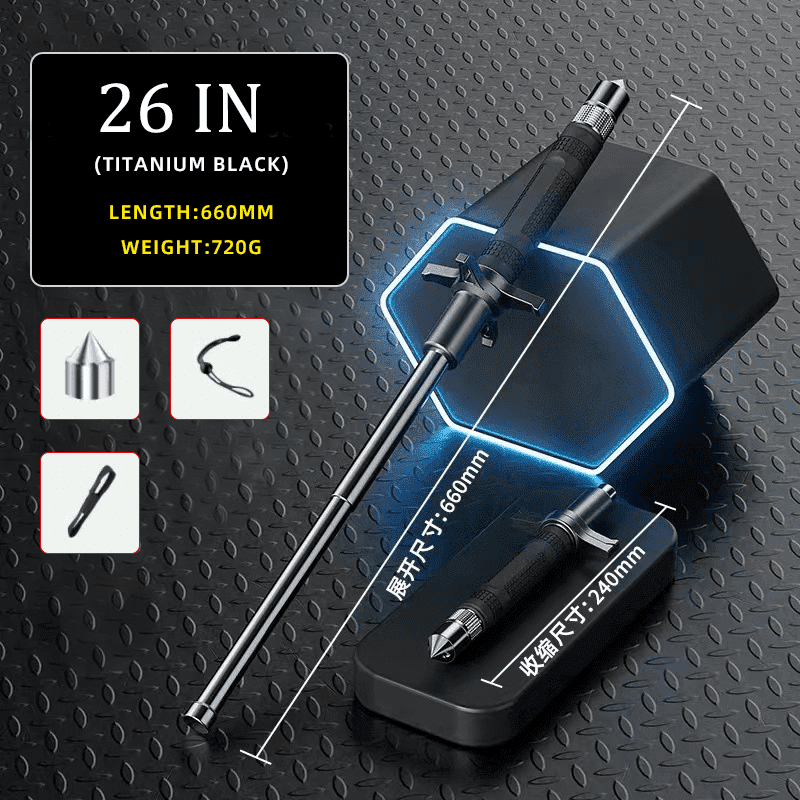 32" Portable Retractable Hiking Sticks, Outdoor Safety Camping Tool,3 ...