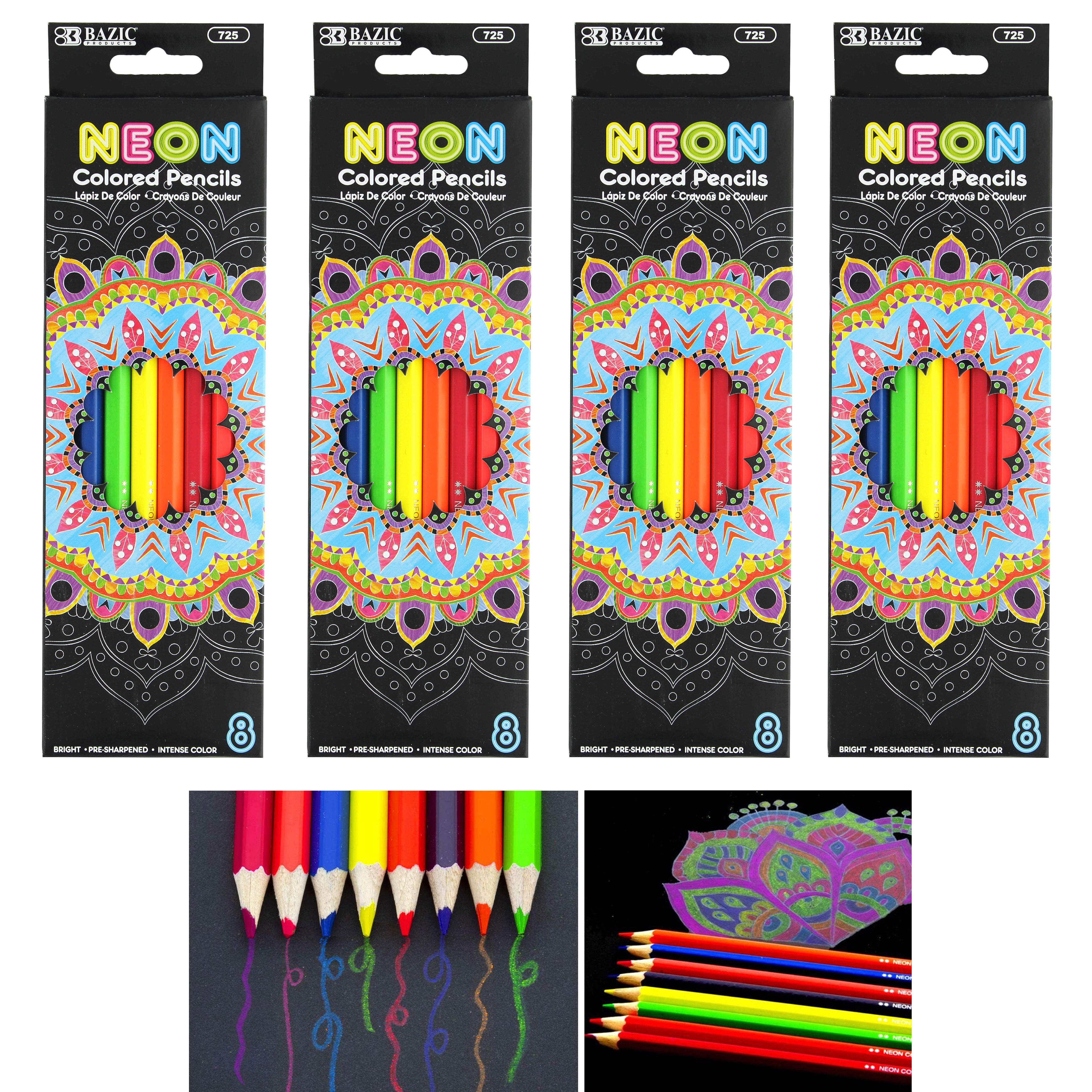Generic 32 Ct Pre-Sharpened Neon Colored Pencils, Bright, Bold, Vibrant ...