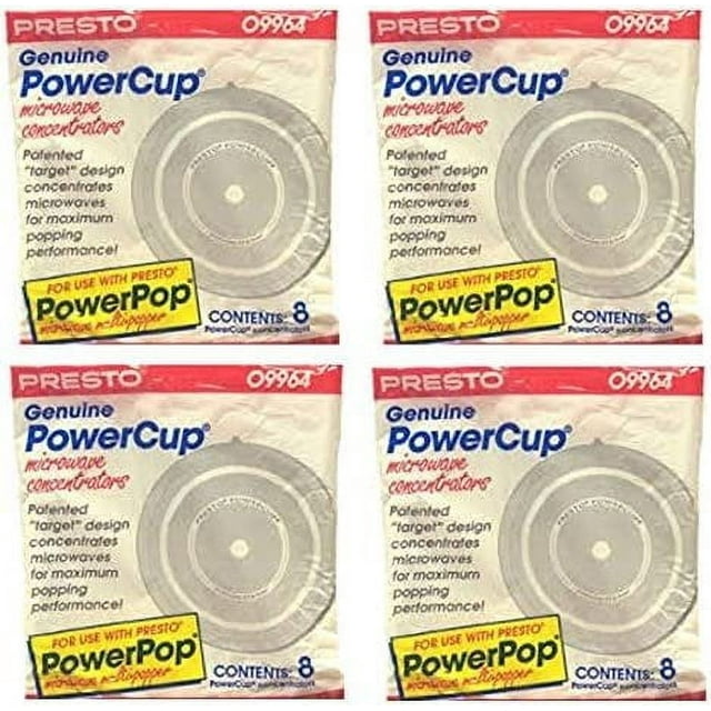 Presto 09964 Powercup Popcorn Popper, 32 Microwave Concentrators ...