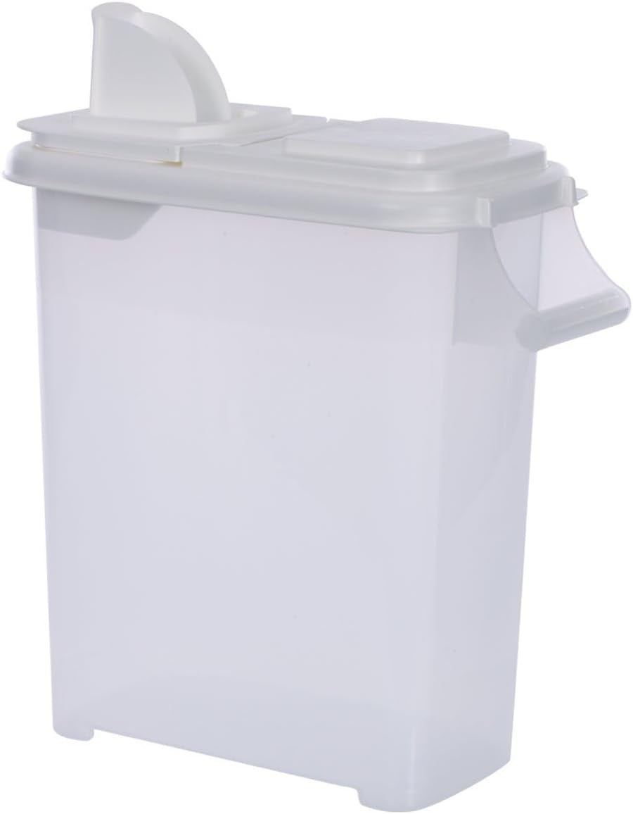 32 Quart Pet Food Dispenser with Lid - Airtight Storage for Dog Food ...