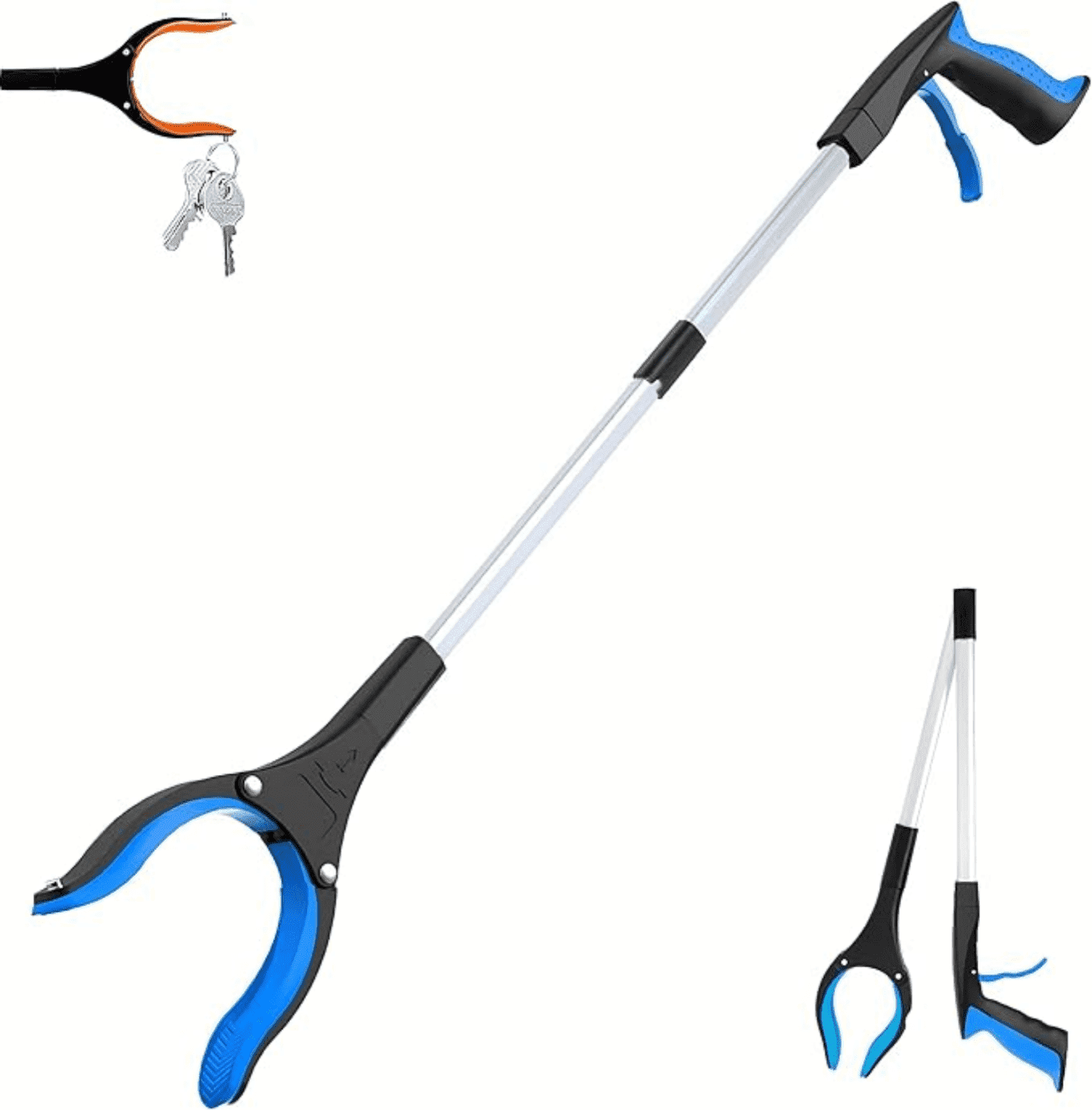 32" Reacher Tool,Foldable Grabbers for Elderly, Lightweight Extra Long ...