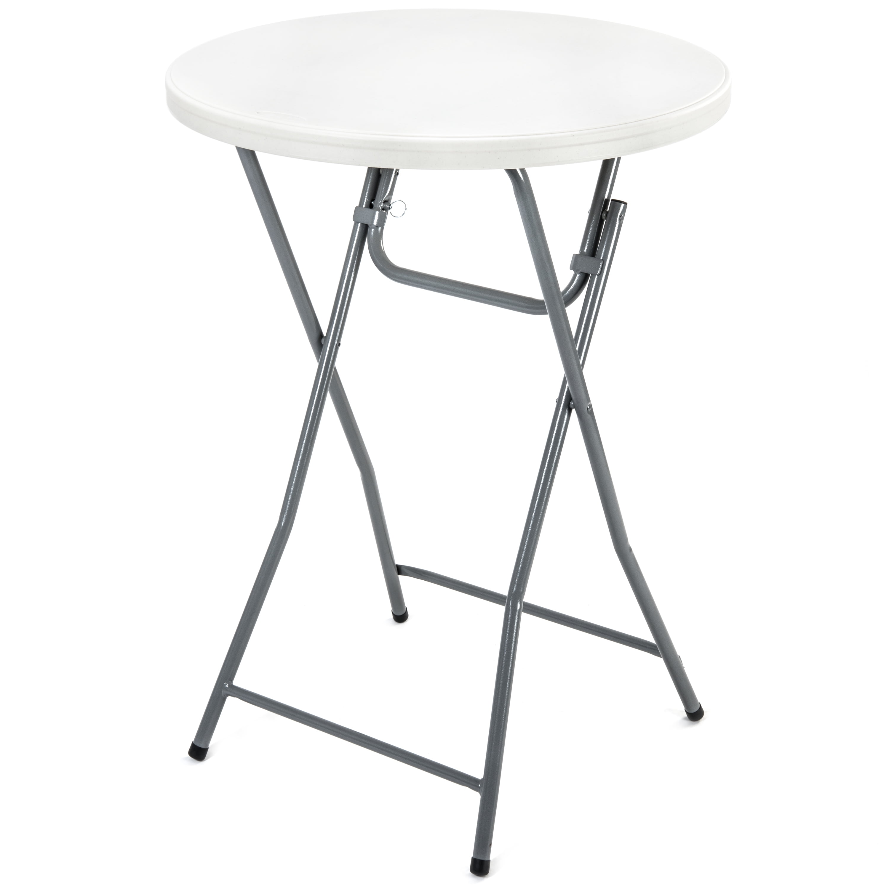 32" Rhino Plastic Round Cocktail Bar Height Folding Table - Walmart.com