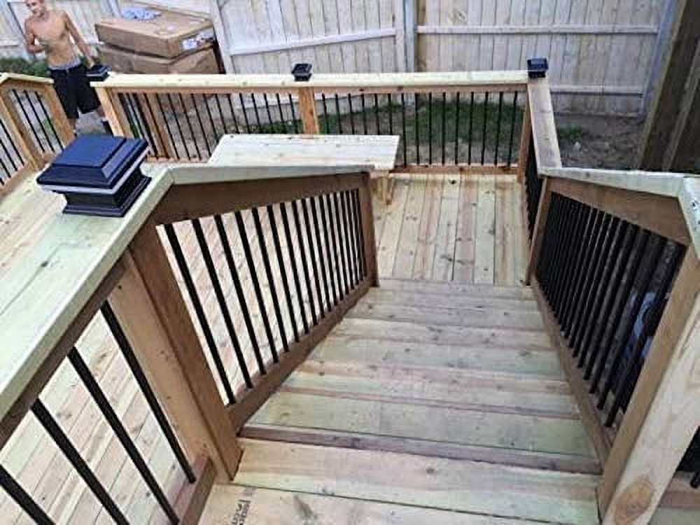 32" Round Aluminum Baluster (Black)-100 Pack - Walmart.com