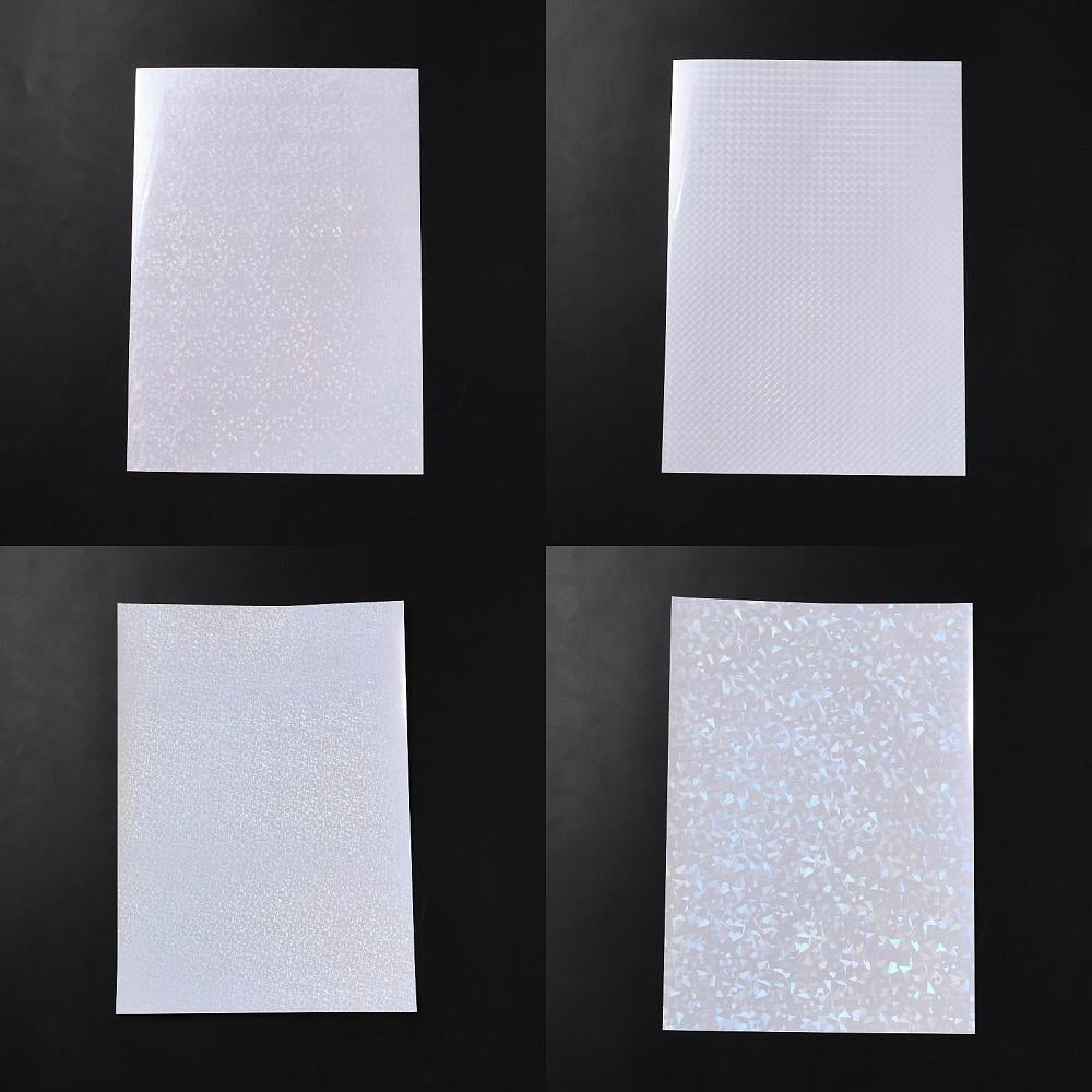 32 Sheets 4 Styles A4 Laser Effect PET Heat Transfer Vinyl Sheets ...
