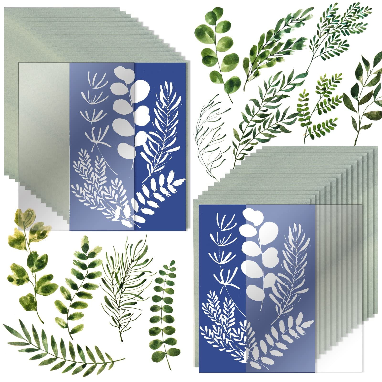 32 Sheets Cyanotype Paper MMF7 Sun Print Paper Kit A5 Solar Drawing ...