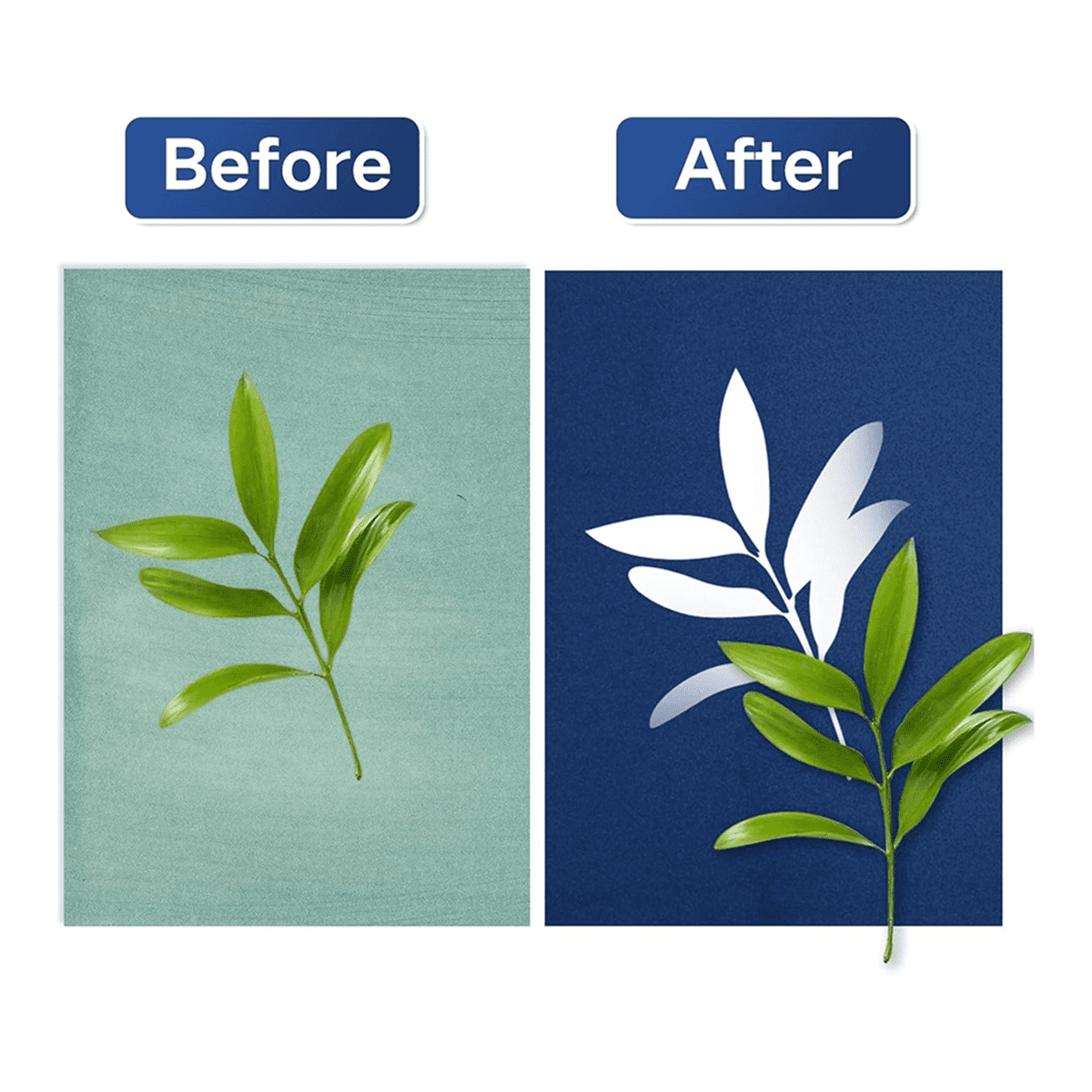 32 Sheets Cyanotype Paper Sun Print Paper Kit, for Sun Printing Sun ...