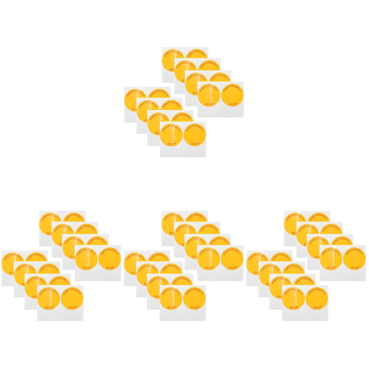 32 Sheets Emergency Stop Label Decals Machinery Emergency Stop Label ...