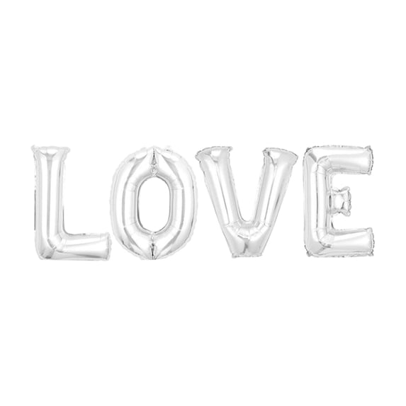 32" Sliver Gold LOVE Balloons Foil Balloons Mylar Balloons for Marry ...