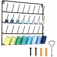 32-Spool Sewing Thread Rack, Wall-Mounted Metal Sewing Thread Holder ...