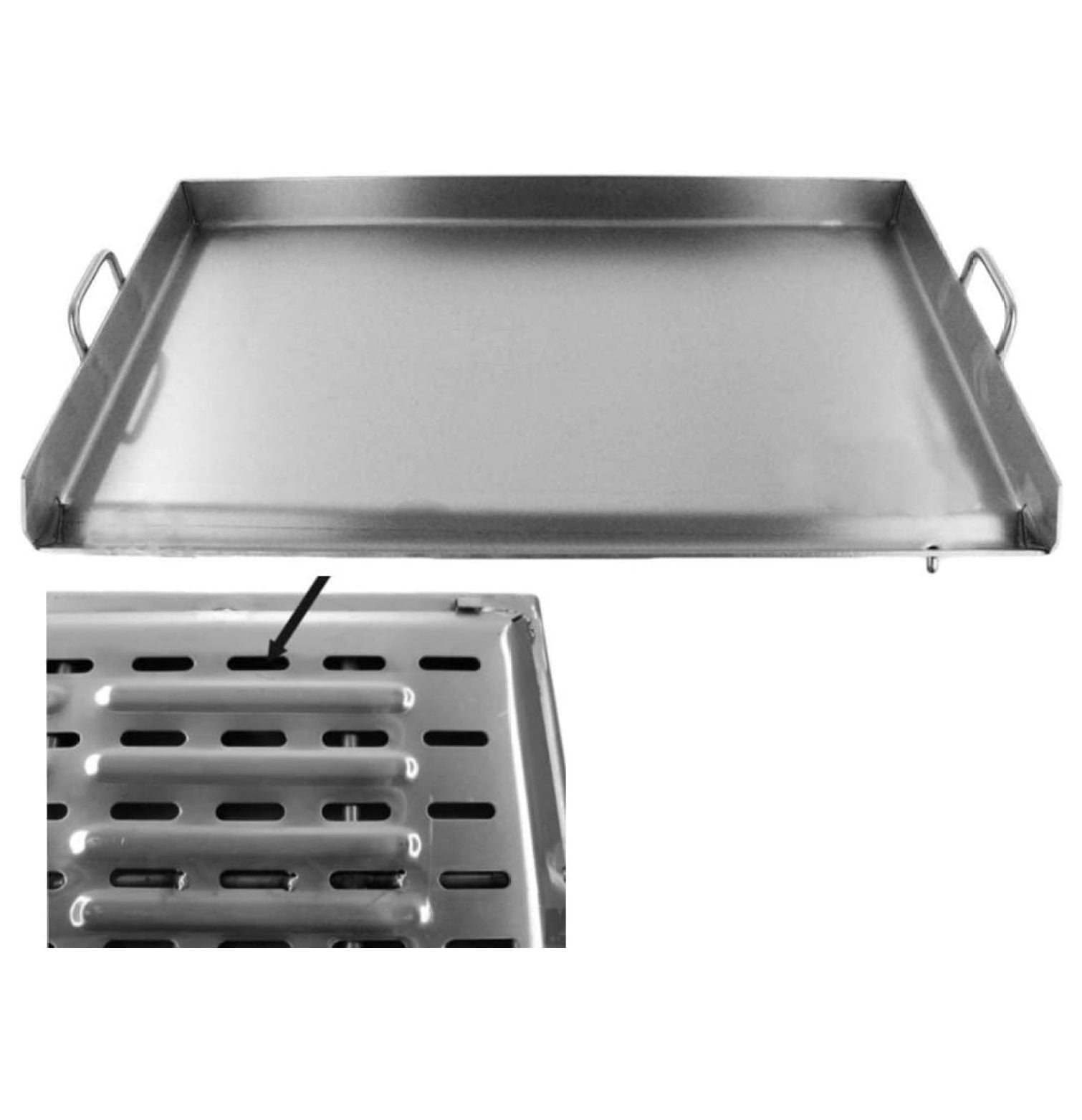 32" Stainless Steel Griddle-Flat Top Grill Tacos-Reinforced Bracket ...