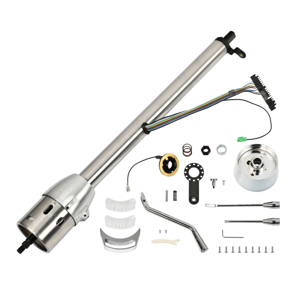 32" Stainless Steel Tilt Automatic Universal Steering Column & Wheel ...