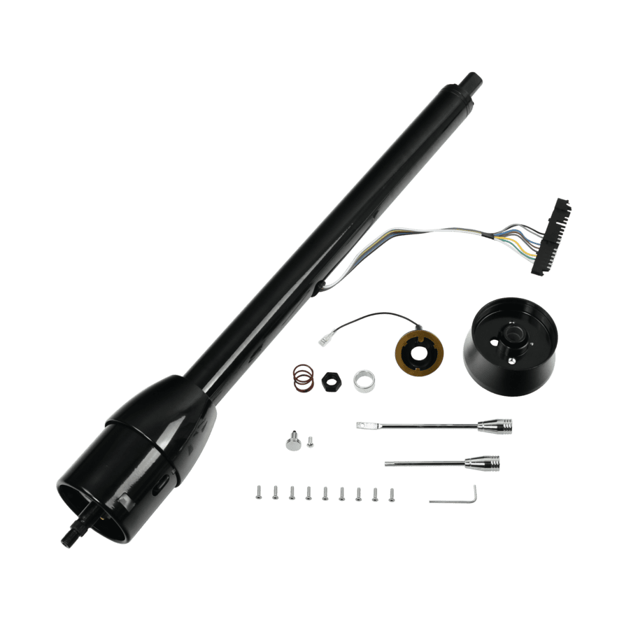 32" Stainless Steel Tilt Manual Universal Steering Column & Wheel ...