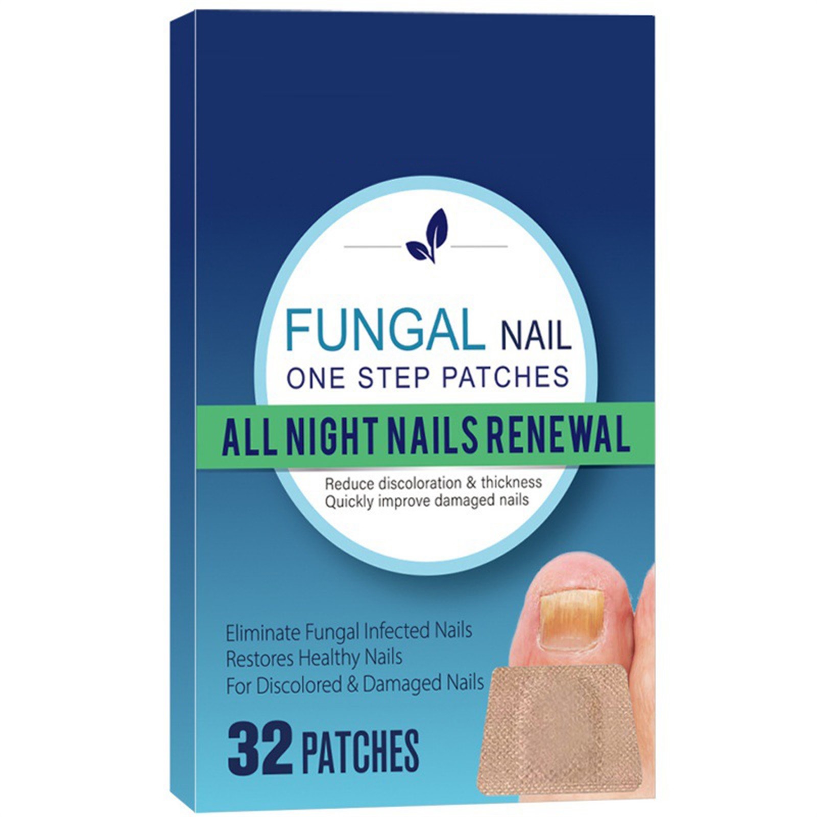 32 Stickers Toenail Extra Strength-8-Hrs Overnight Nail Repairing ...