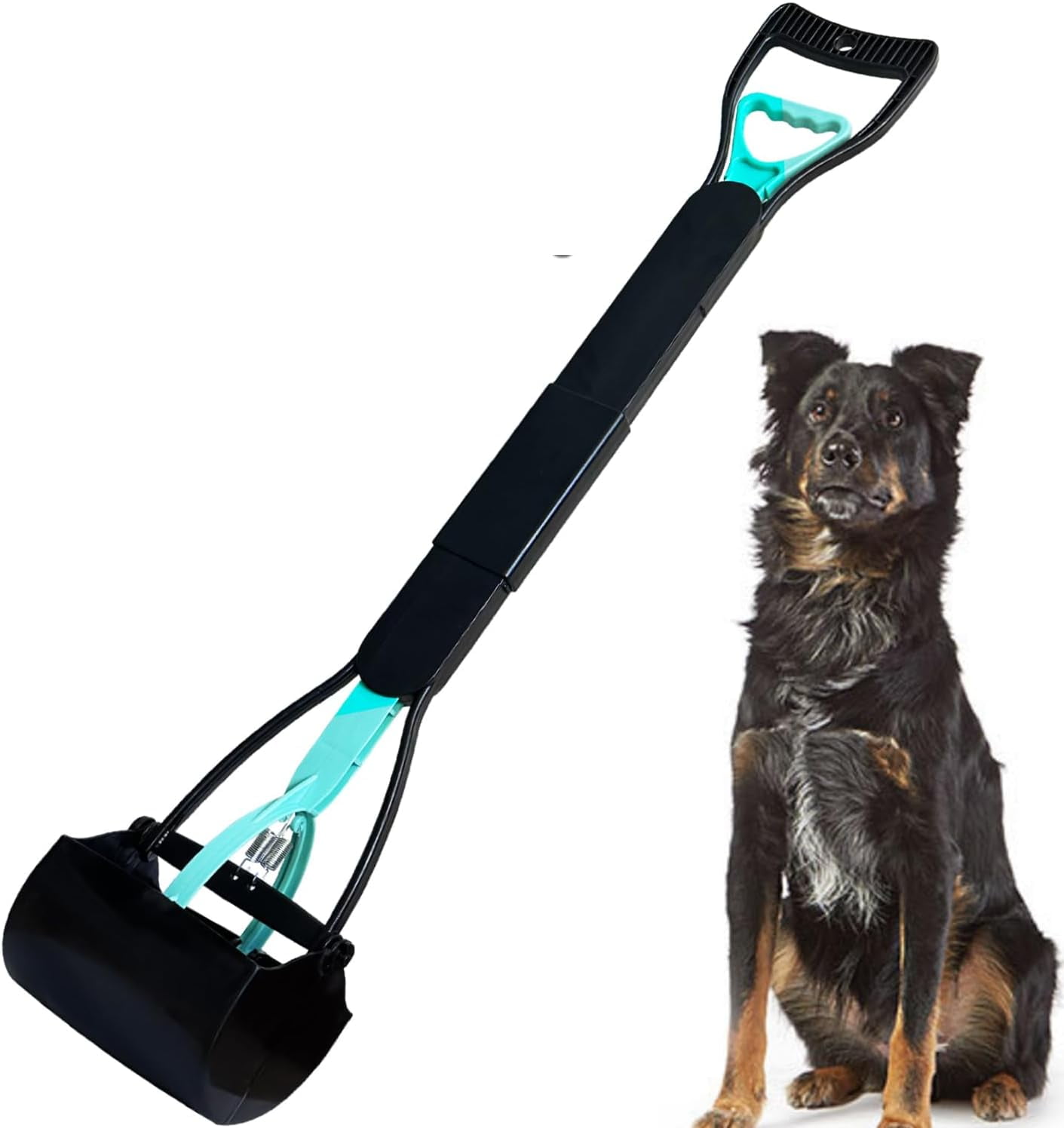 32" Tall Pooper Scooper, Large Pooper Scooper for Dogs Heavy Duty, Dog ...