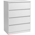 32'' Tall White 4 Drawer Dresser for Bedroom,Modern Wood Storage Chest ...