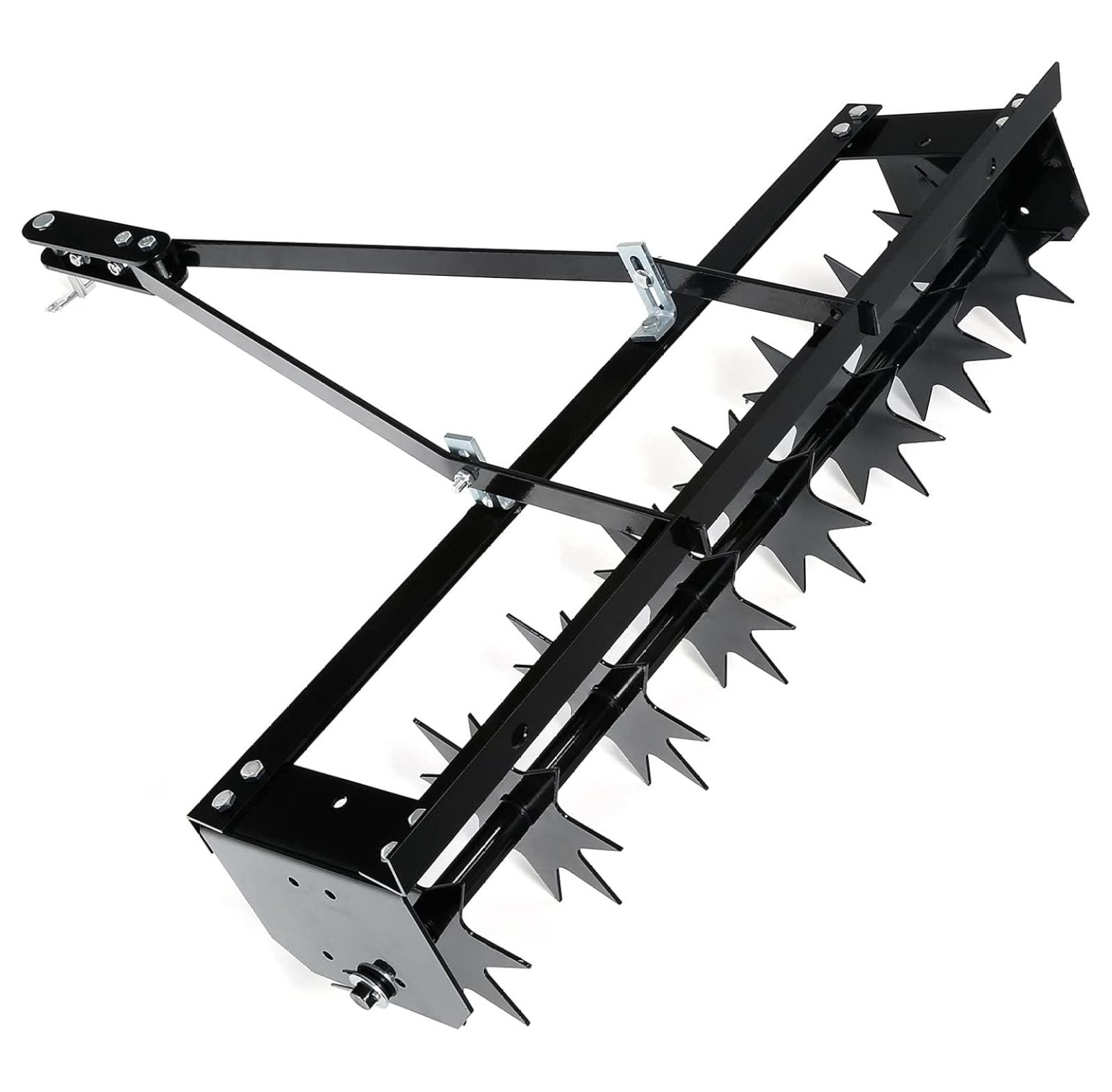 32" Tow Behind Lawn Aerator Soil Penetrator Spikes Tractor Soil Mower ...