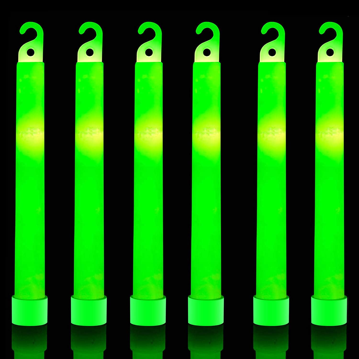 32 Ultra Bright 6 Inch Large Green Glow Sticks - Chem Lights Sticks ...