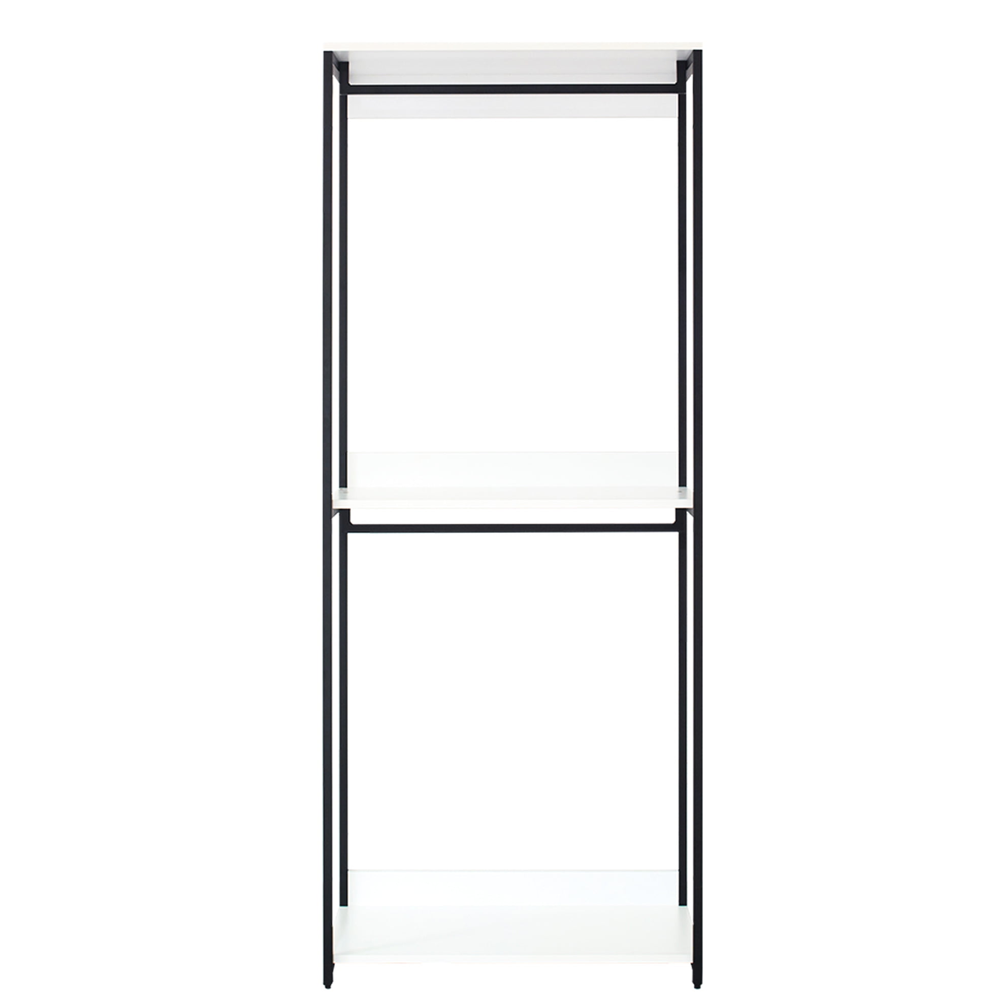 32" Walk-in Closet With Robust Metal & Wood - Shelf, Deep Storage, To ...