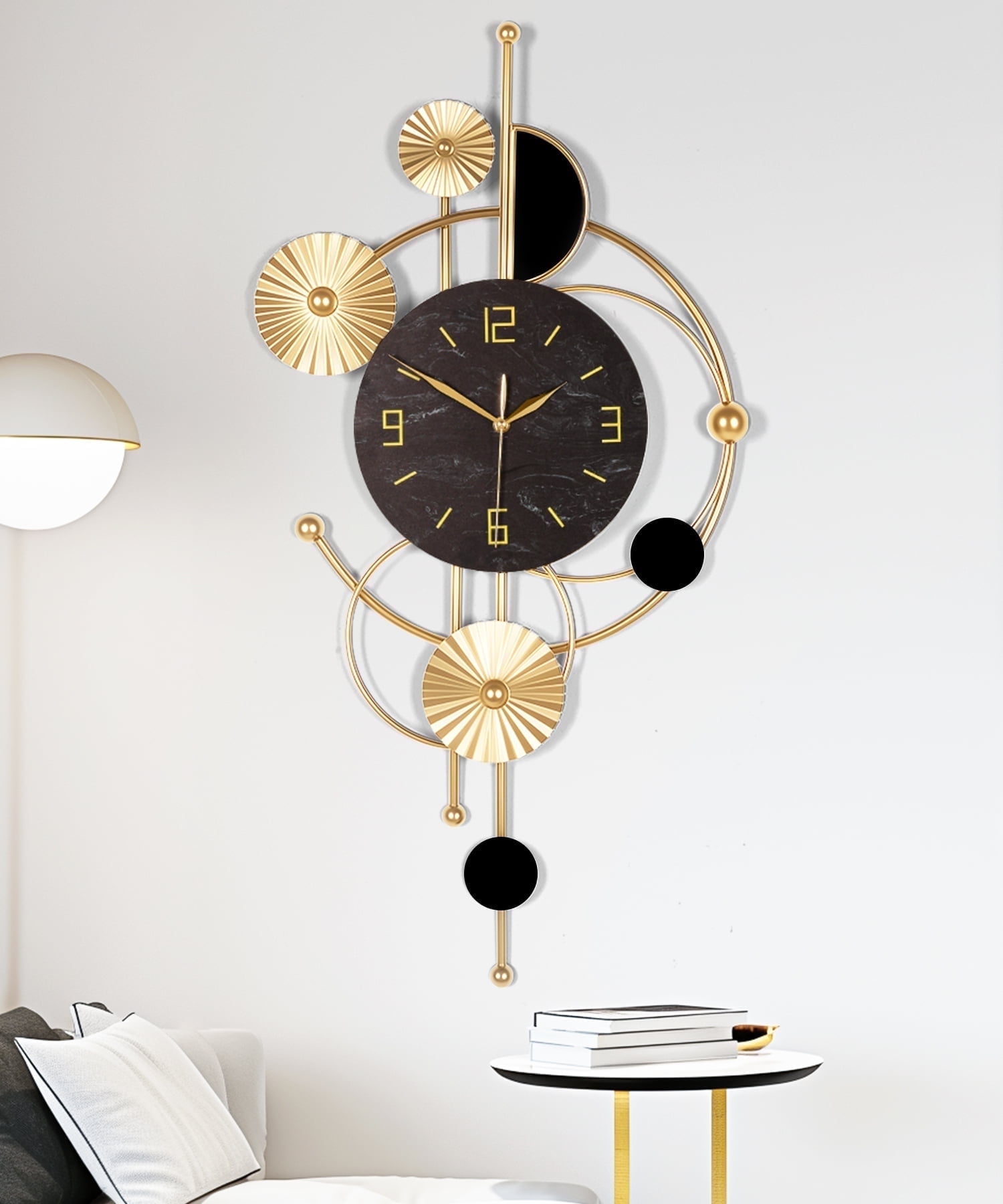 Axioglo, Wall Clock, 32", Large Wall Clock for Living Room Decor ...