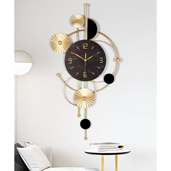 Axioglo, Wall Clock, 32", Large Wall Clock for Living Room Decor ...