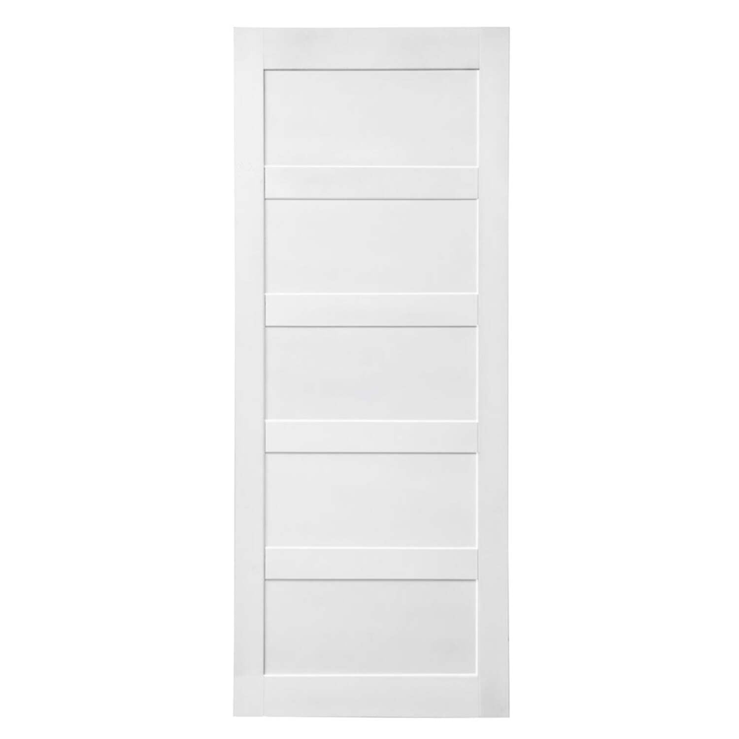 32" X 84" Five Grid Real Primed Door Slab, Diy Panel Door, Modern ...