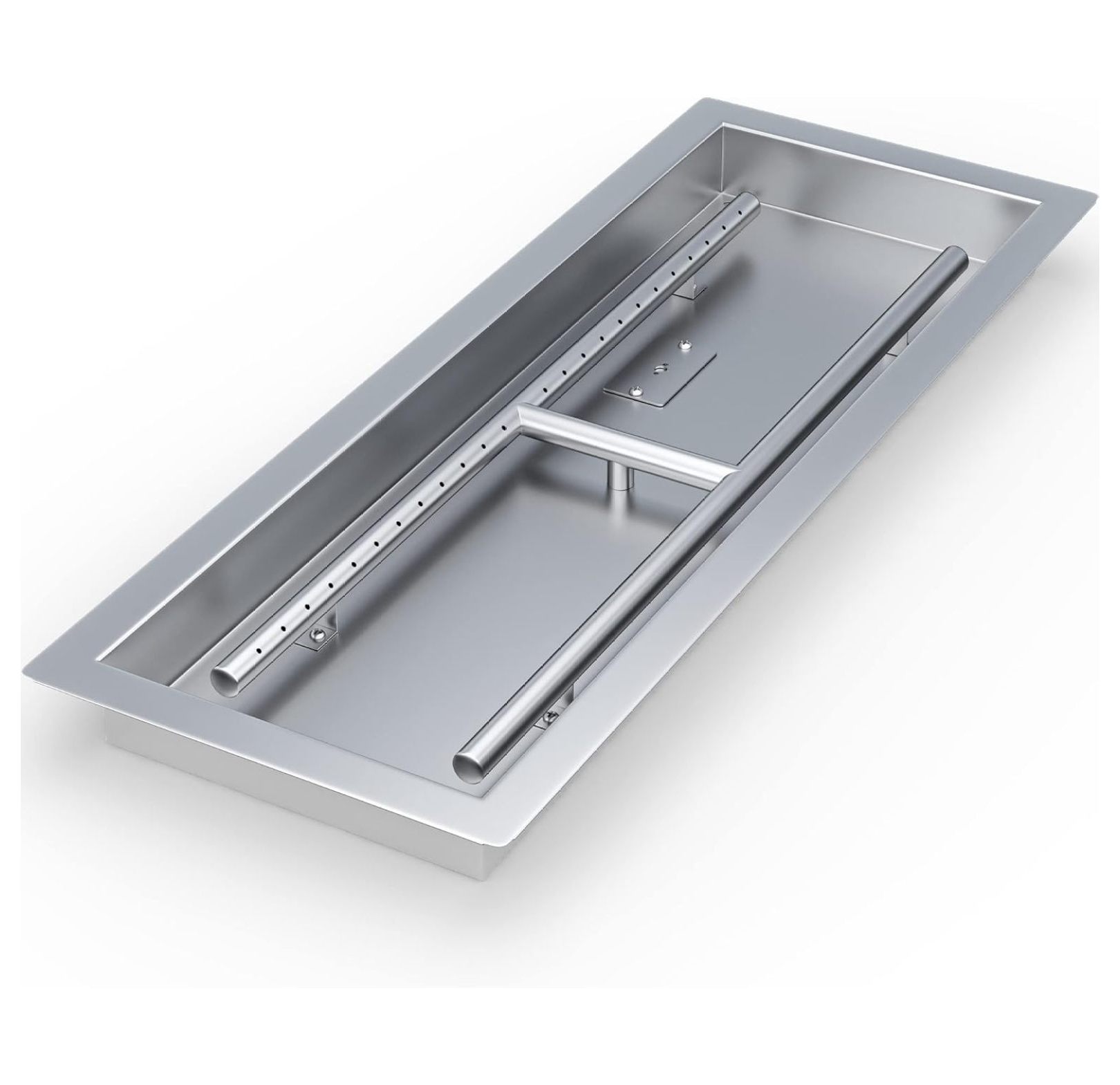 32"X12" Drop-in Pan and Burner, 304 Stainless Steel Natural Gas ...