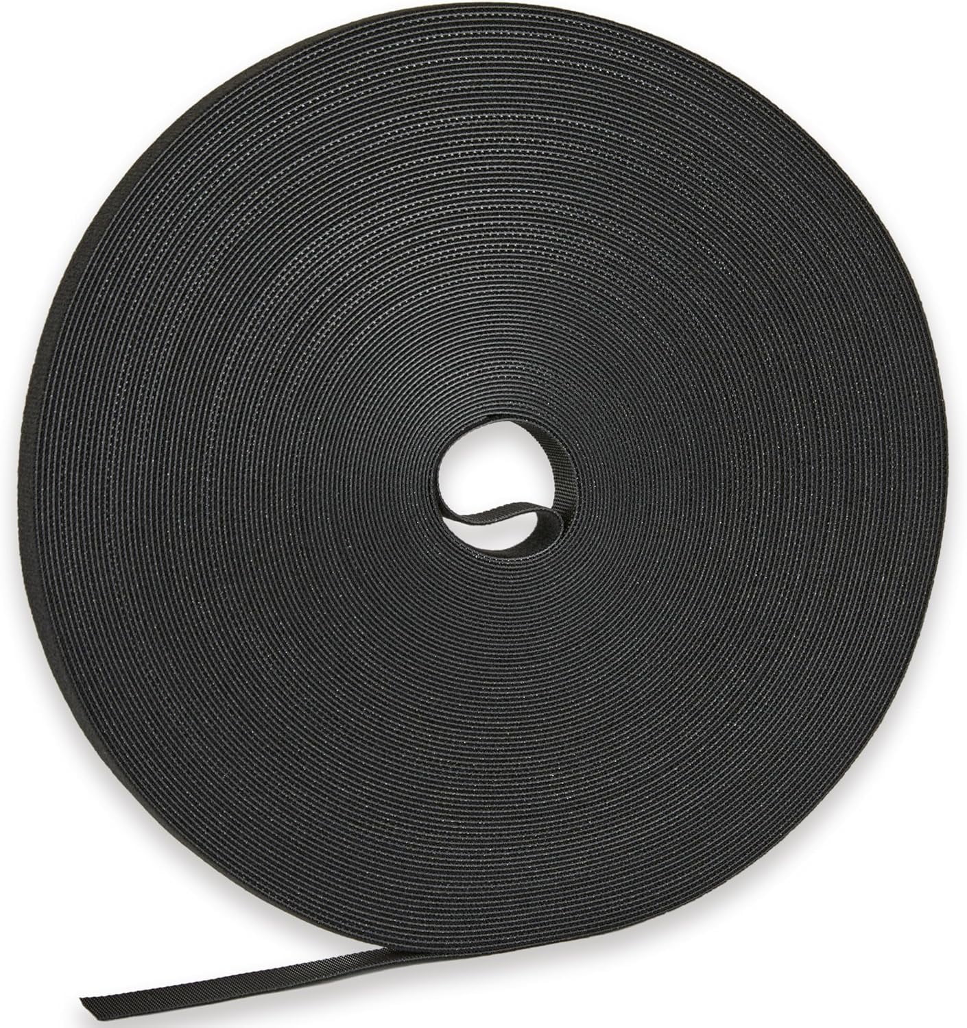 32 Yard x 1/2 Inch Adjustable Cable Straps Roll, Black Reusable ...