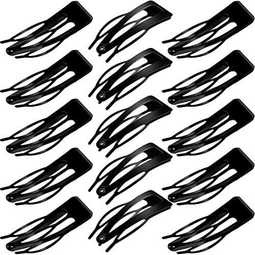 32 count Hair Clips Set - 3 Prong Double Grip Metal Barrettes, Hair ...