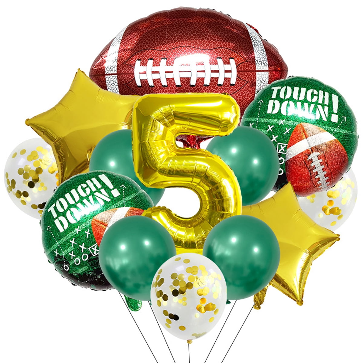 32 "digital football latex aluminum balloon photo prop football Super ...