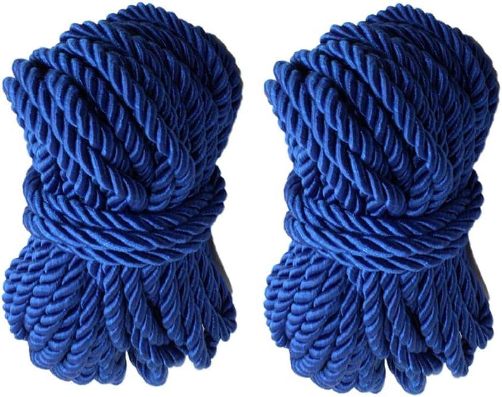 32 feet 8mm(1/3inch) Diameter Soft Silk Rope Solid Braided Twisted ...
