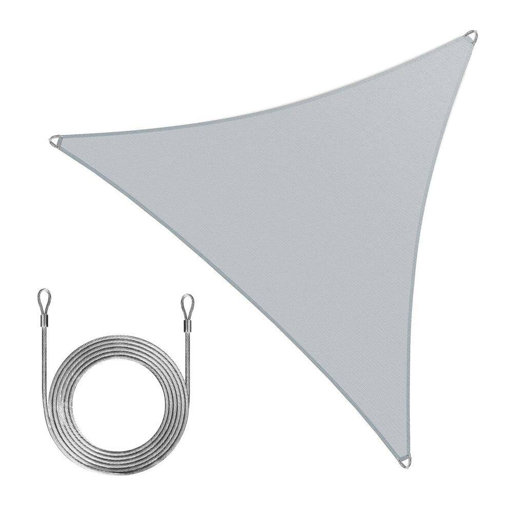 32 ft. x 32 ft. x 32 ft. Triangle Pro Ring Sun Shade Sail with Rope ...