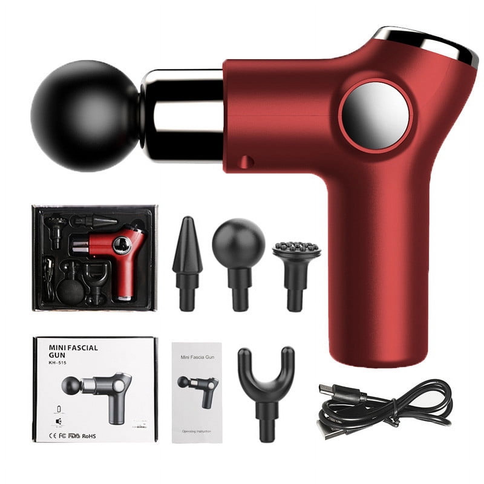 32 gear lcd massage gun touch screen deep tissue percussion muscle ...